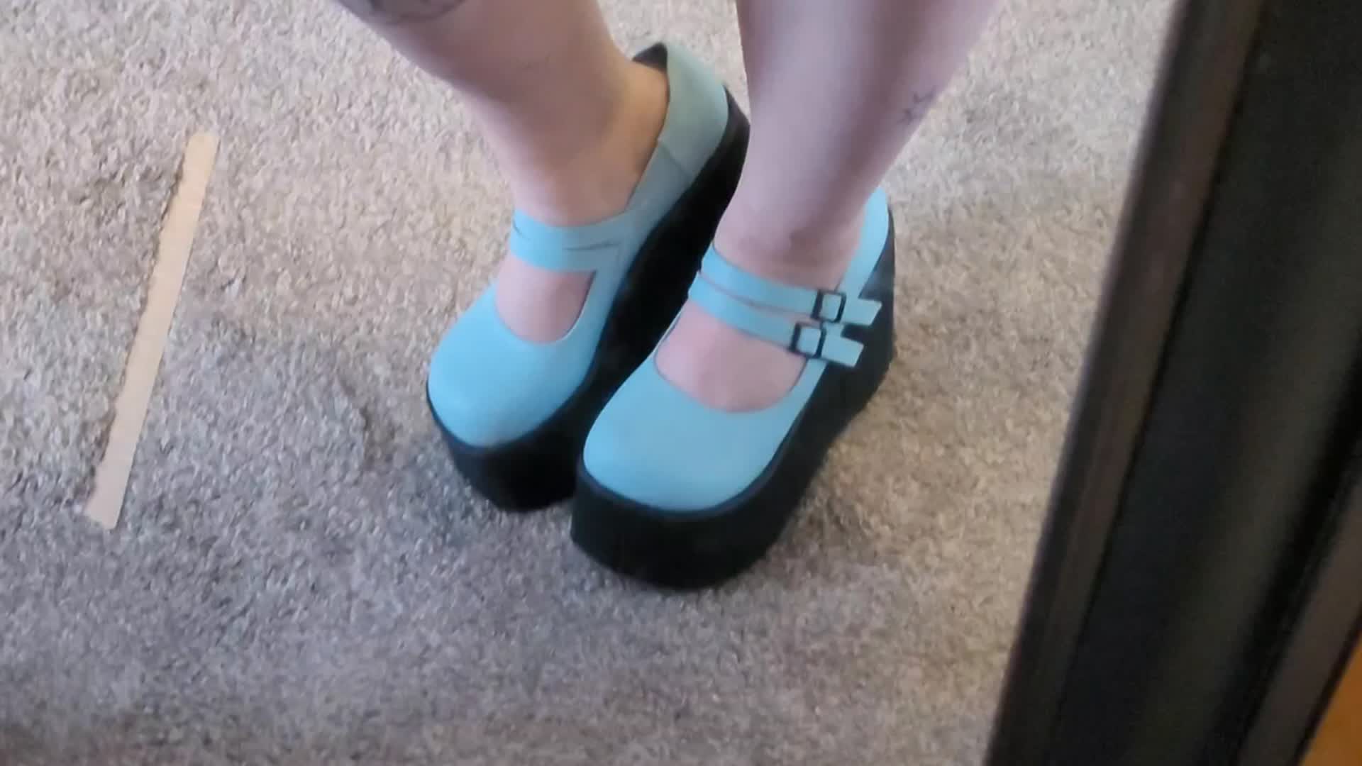 DEMONIA "Kera-08" Platforms - Baby Blue Vegan Leather – Demonia Cult