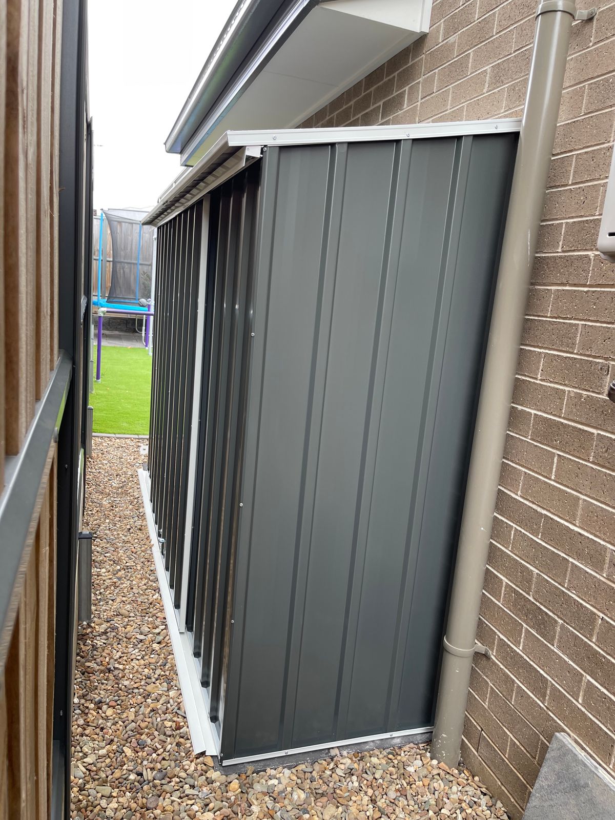 EasyShed | Narrow Slider Garden Shed 3m (w) x 0.78m (d) x 1.95m (h ...