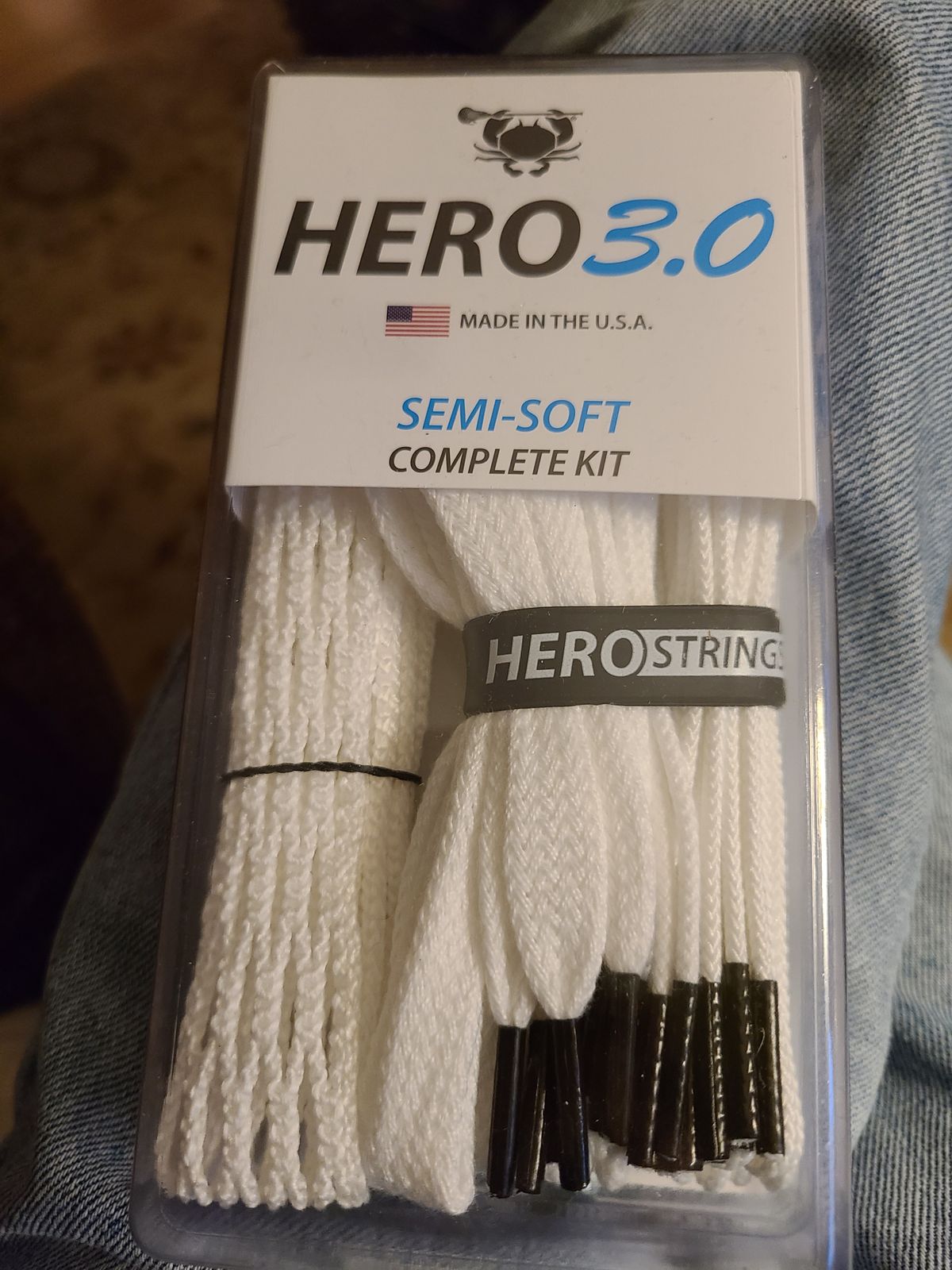 ECD Hero 3.0 Semi-Soft Lacrosse Mesh and Hero Strings Complete ...
