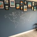 World Map Outline Wall Decal | Wallboss Wall Stickers | Wall Art ...