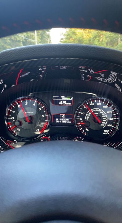 Noble Carbon Fiber Style Subaru Speedometer Cluster Trim WRX 2015-2021 ...