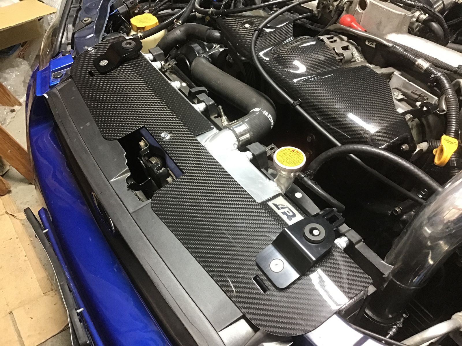 APR Radiator Cooling Plate Carbon Fiber Subaru WRX / STI 2002-2005 ...