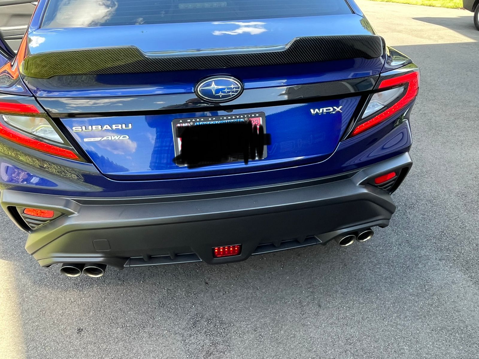 Noble Straight F1 JDM Rear Fog Light Kit Subaru WRX 2022-2024 – Import ...