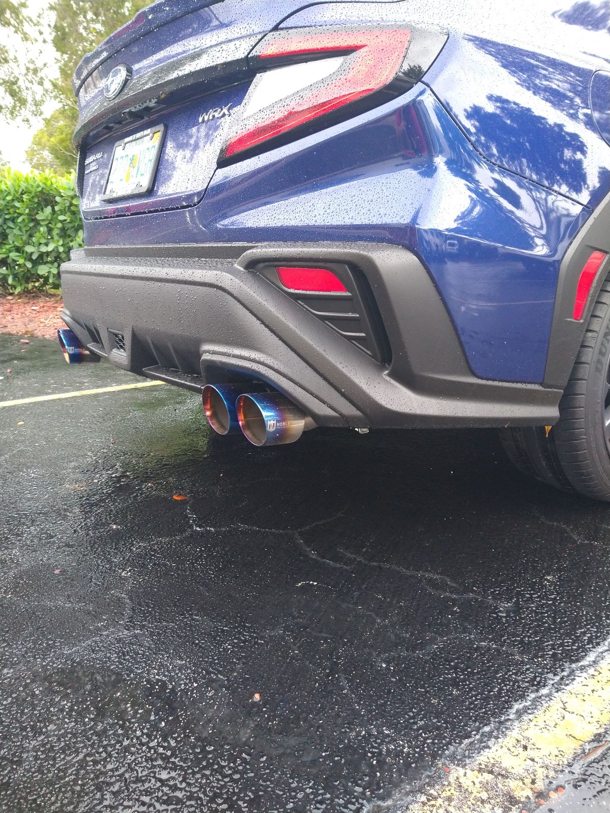 Noble AXL Pro Quad Exit Axle Back Exhaust Burnt Tips Subaru WRX 22-23 ...