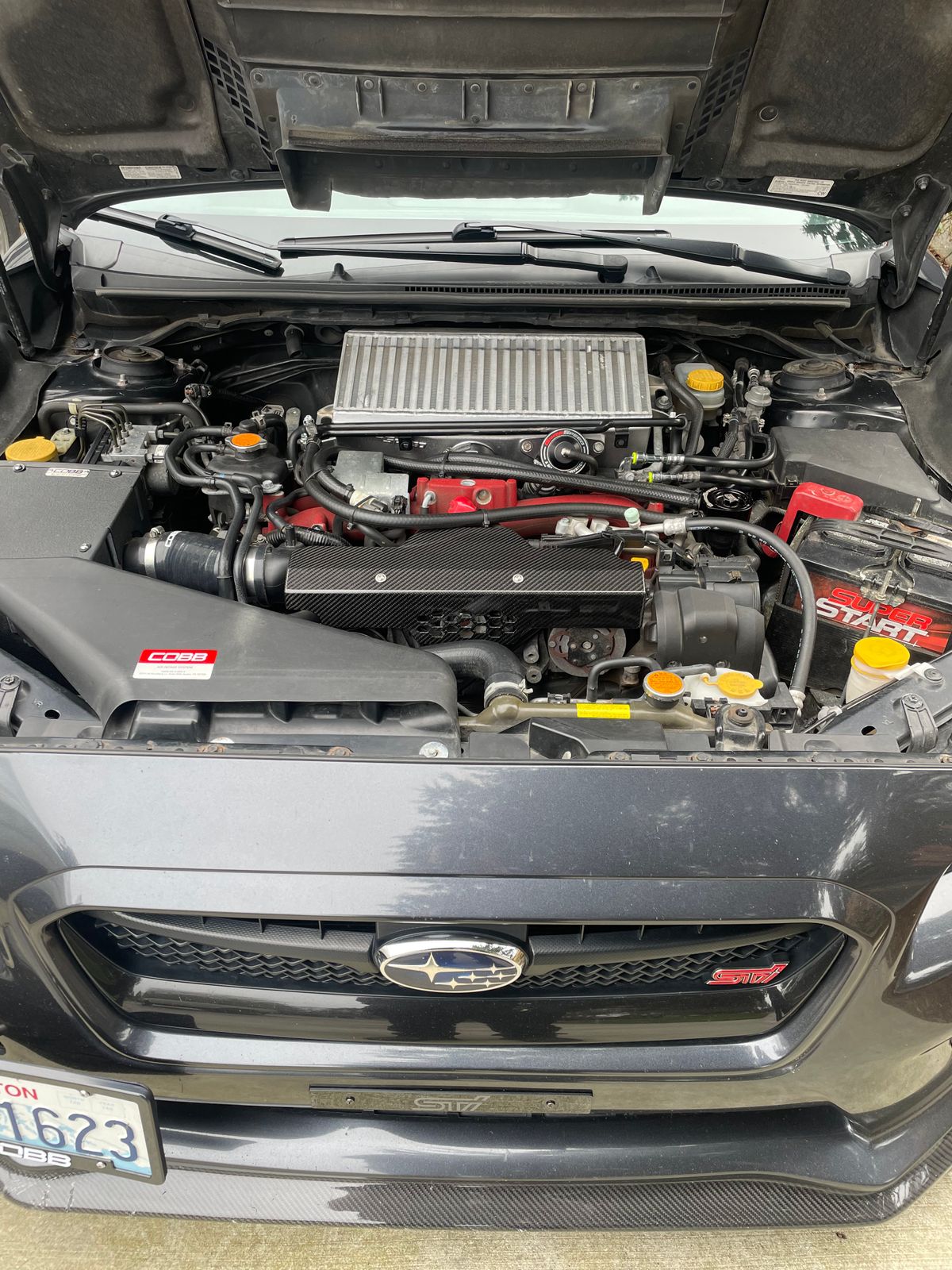 Noble Dry Carbon Fiber Alternator Cover Subaru WRX 15-21 / STI 15-21 ...