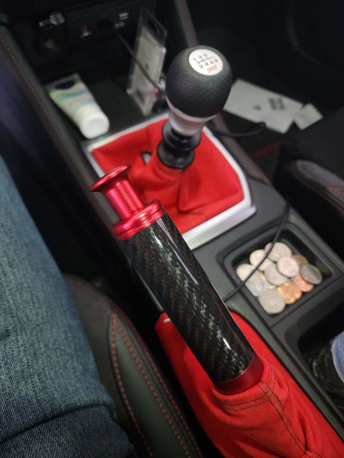 Noble EBrake Handle with Button (Carbon Fiber) 13+ BRZ / GR86 / 15+ WRX ...