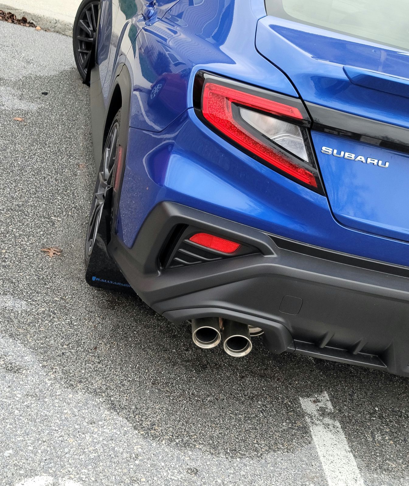 Rally Armor UR Black Mud Flap with Blue Logo Subaru WRX 2022-2024 | MF ...