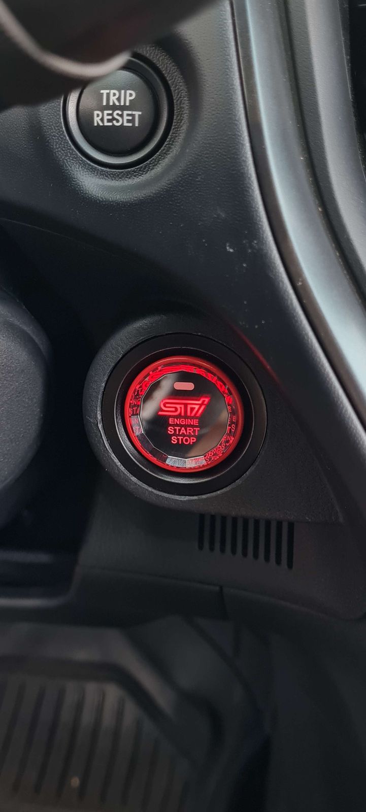 Noble "STI" V2 Push to Start Cover with Hole Subaru WRX 15-23 / STI 15 ...