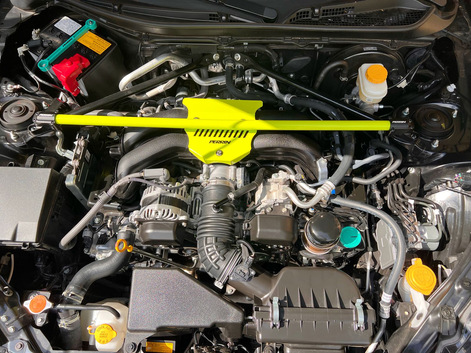 Perrin Engine Cover Neon Yellow Subaru BRZ / Toyota GR86 2022-2024 | P ...