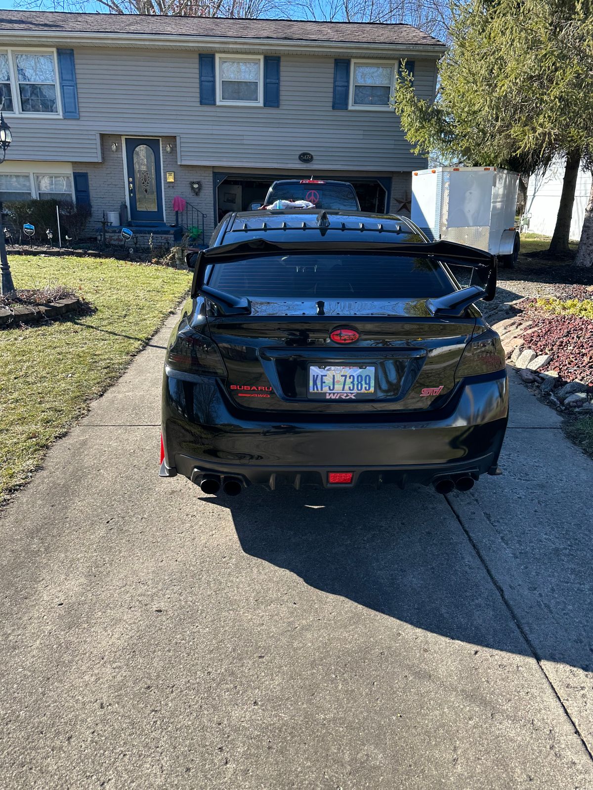 Noble Gurney Flap with Fins Paint Matched Subaru WRX 15-23 / STI 15-21 – Import Image Racing