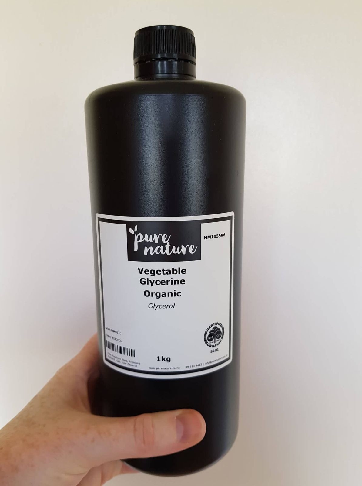 Vegetable Glycerine, Organic - PureNature NZ