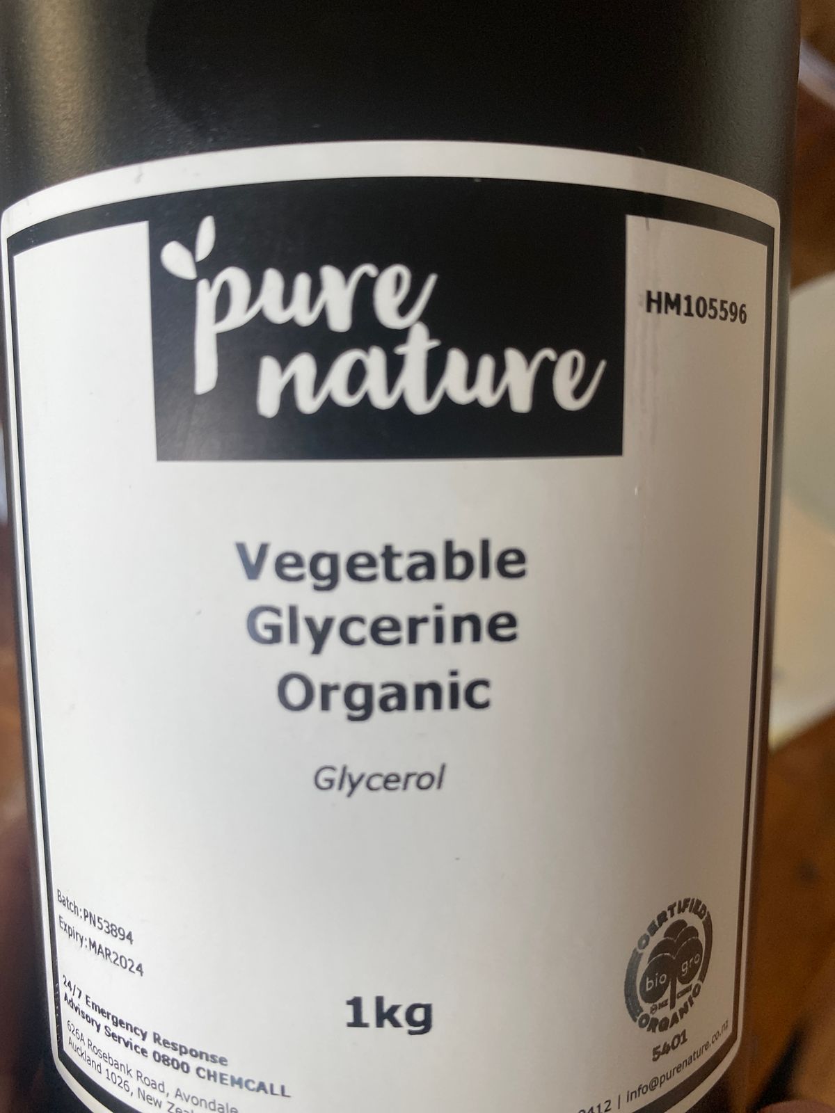 Vegetable Glycerine, Refined - Palm-Free – PureNature NZ