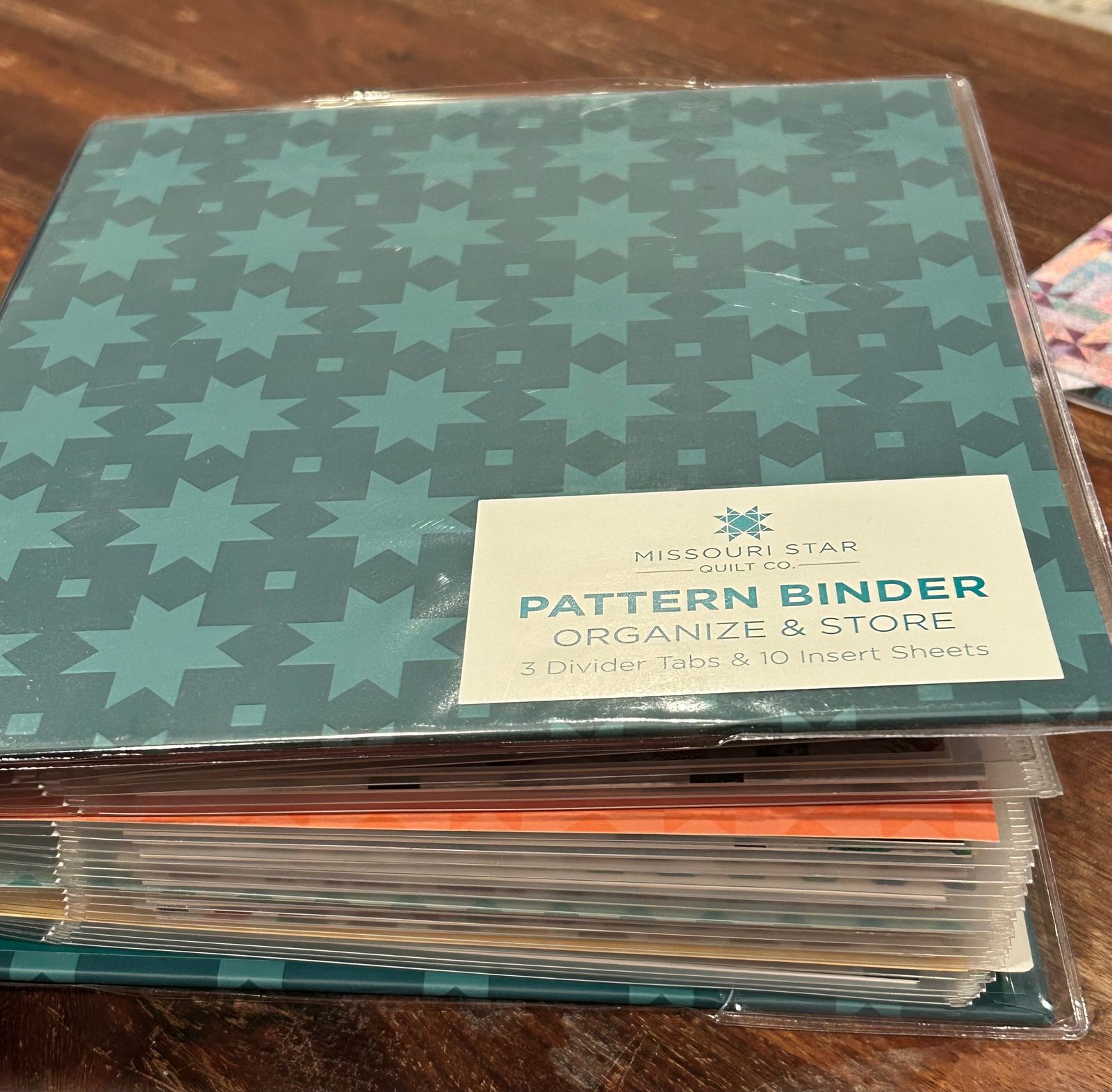 Missouri Star Pattern Binder - Bold Aqua