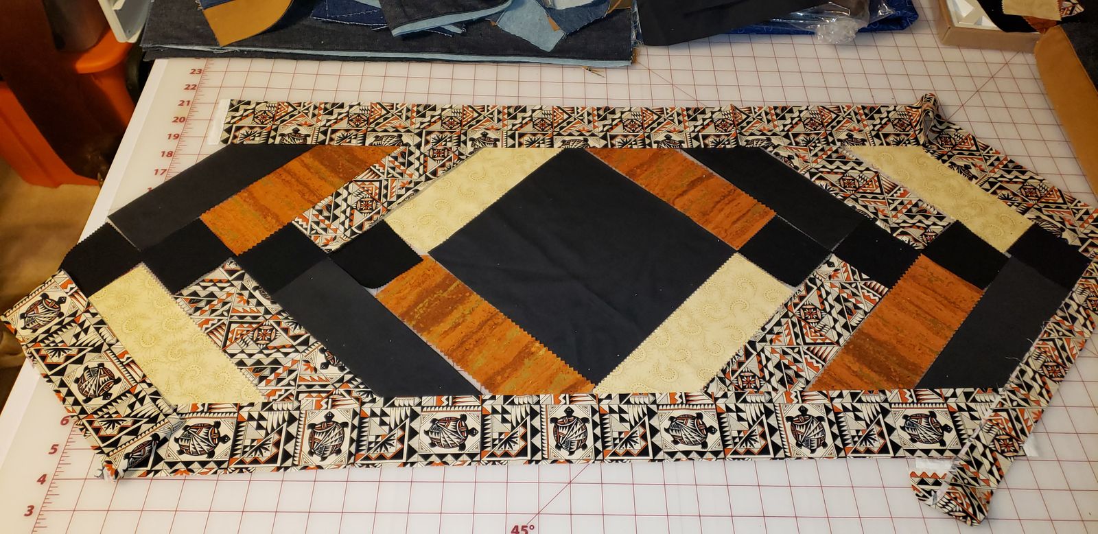 Friendship Table Runner Quilt Pattern by Missouri Star