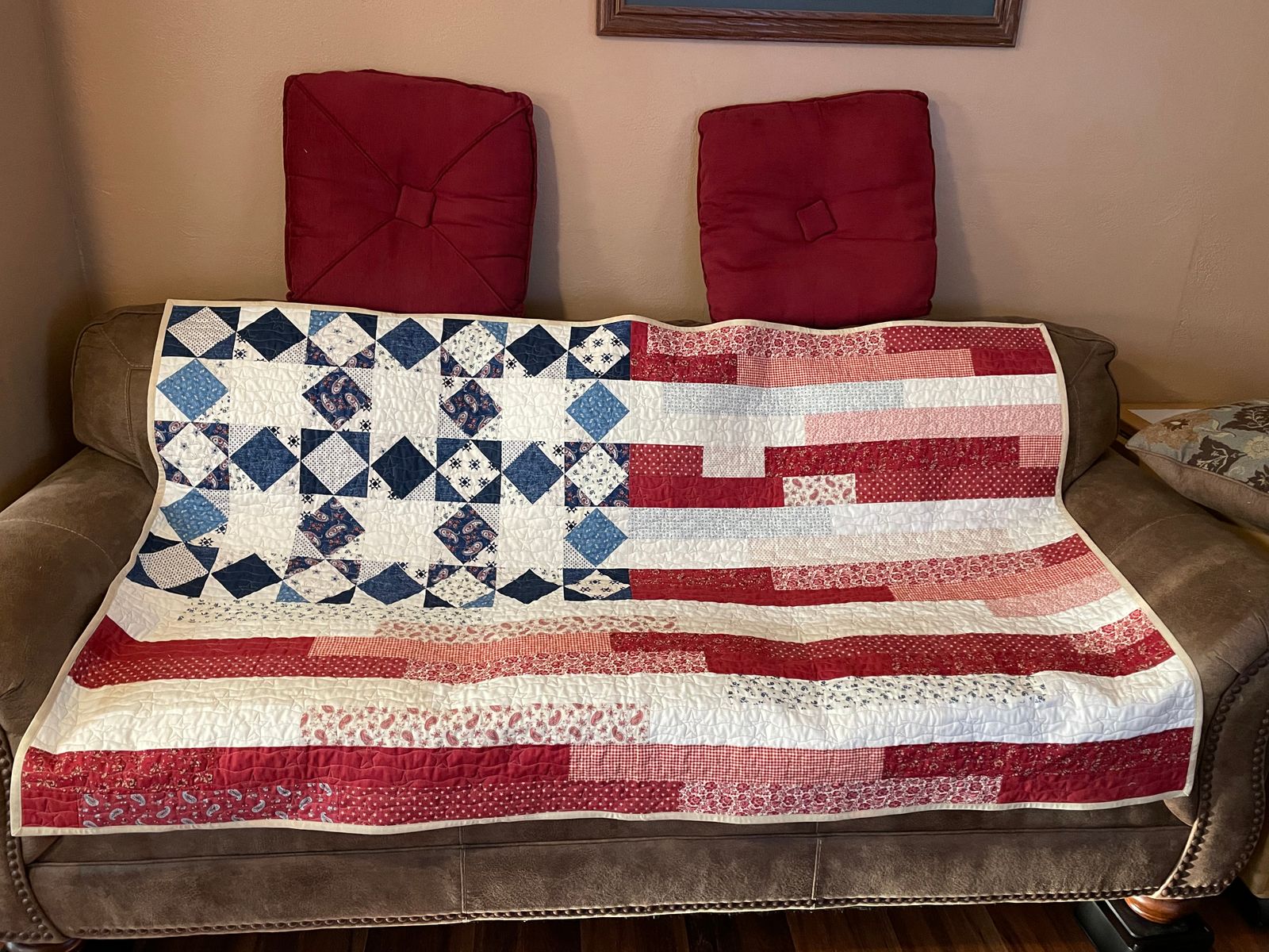 Patriots - Constitution Antique Digitally Printed 108" Wide Backing