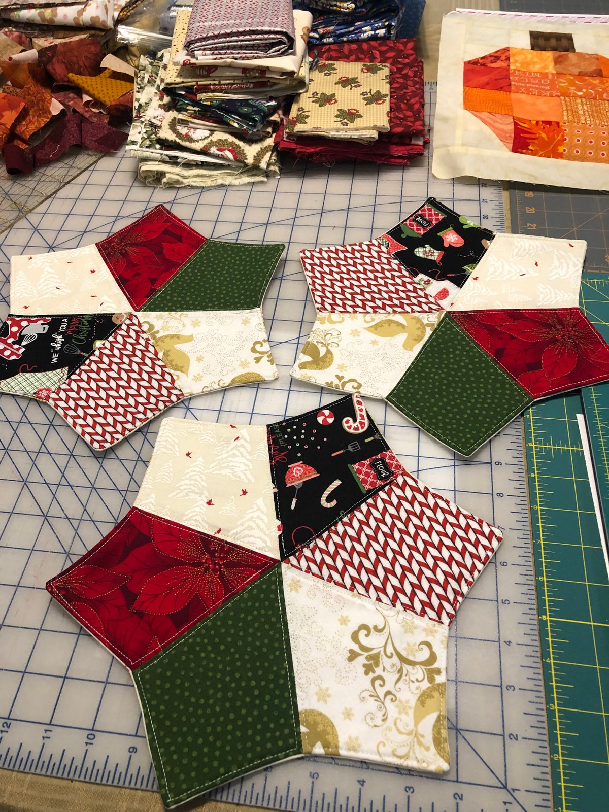 Missouri Star Small Periwinkle (Wacky Web) Template for 5" Charm Packs