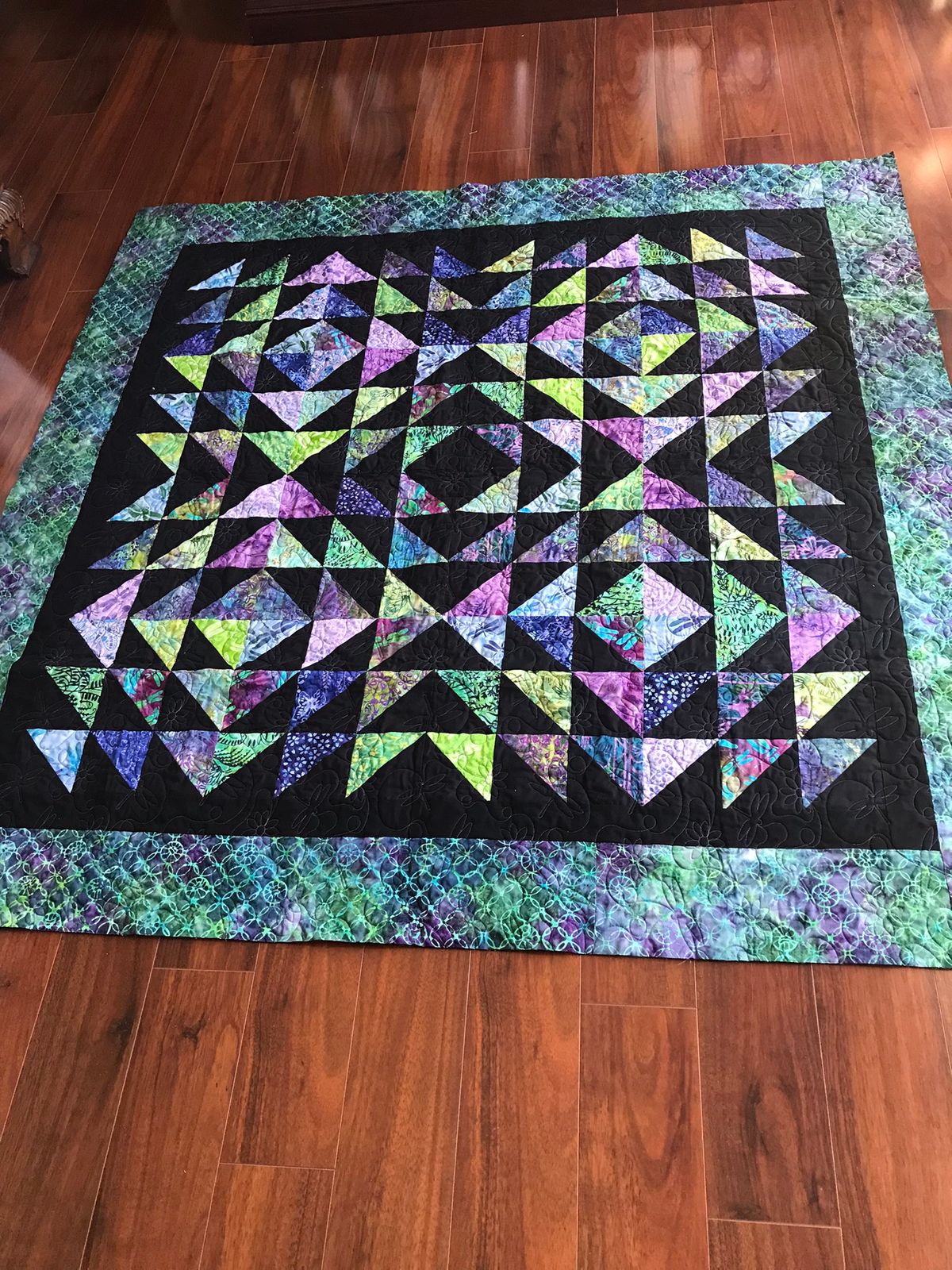 Tranquil Triangles Quilt Pattern by Missouri Star