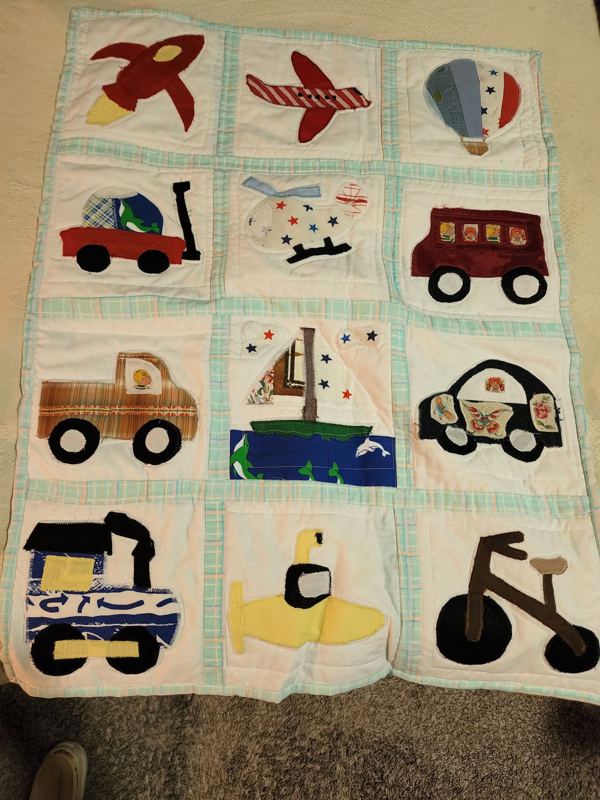 Toys That Travel Transportation Quilt Pattern