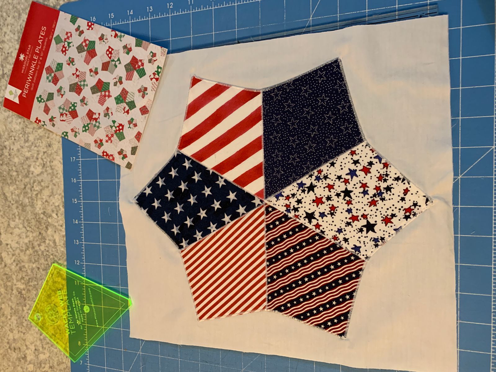 Missouri Star Periwinkle Template 3 Piece Bundle