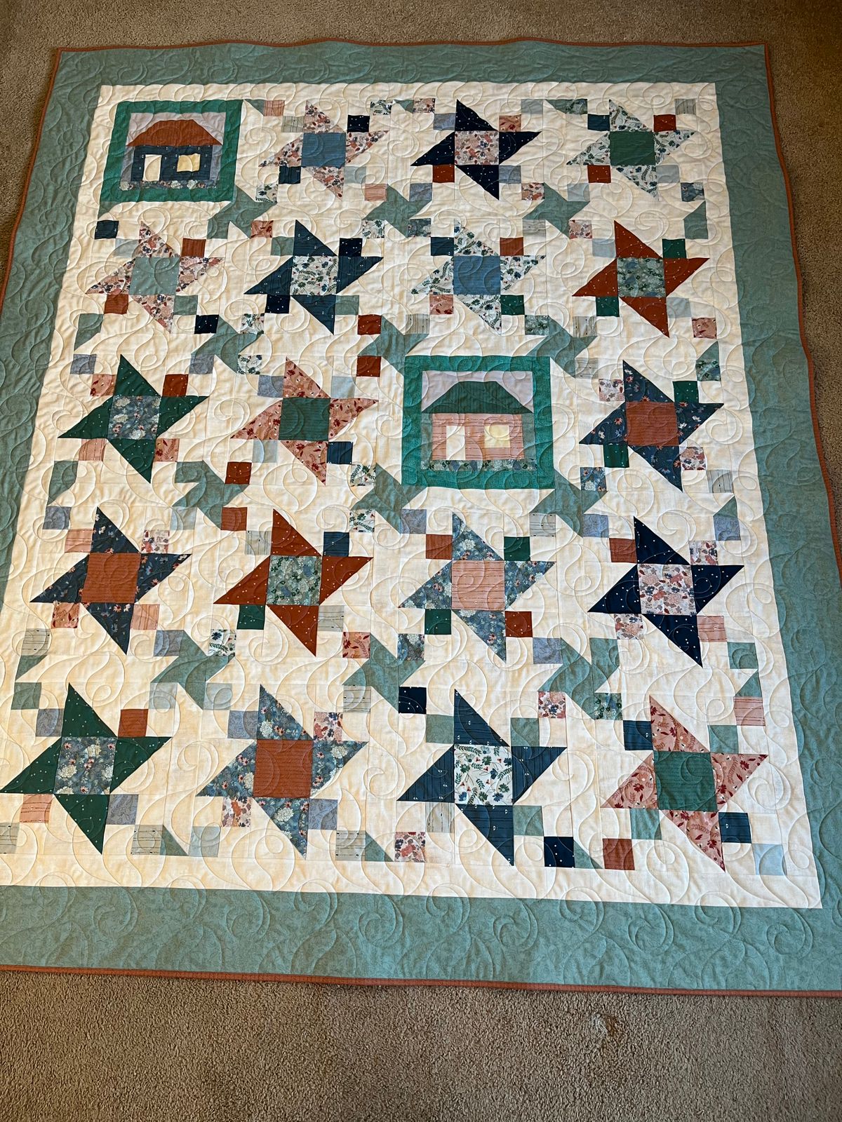 Digital Download - Garden Stars Quilt Pattern by Missouri Star