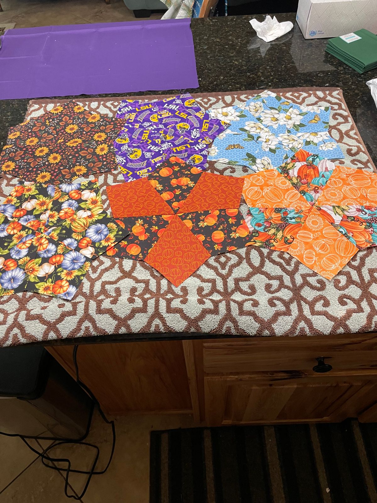 Missouri Star Small Periwinkle (Wacky Web) Template for 5" Charm Packs