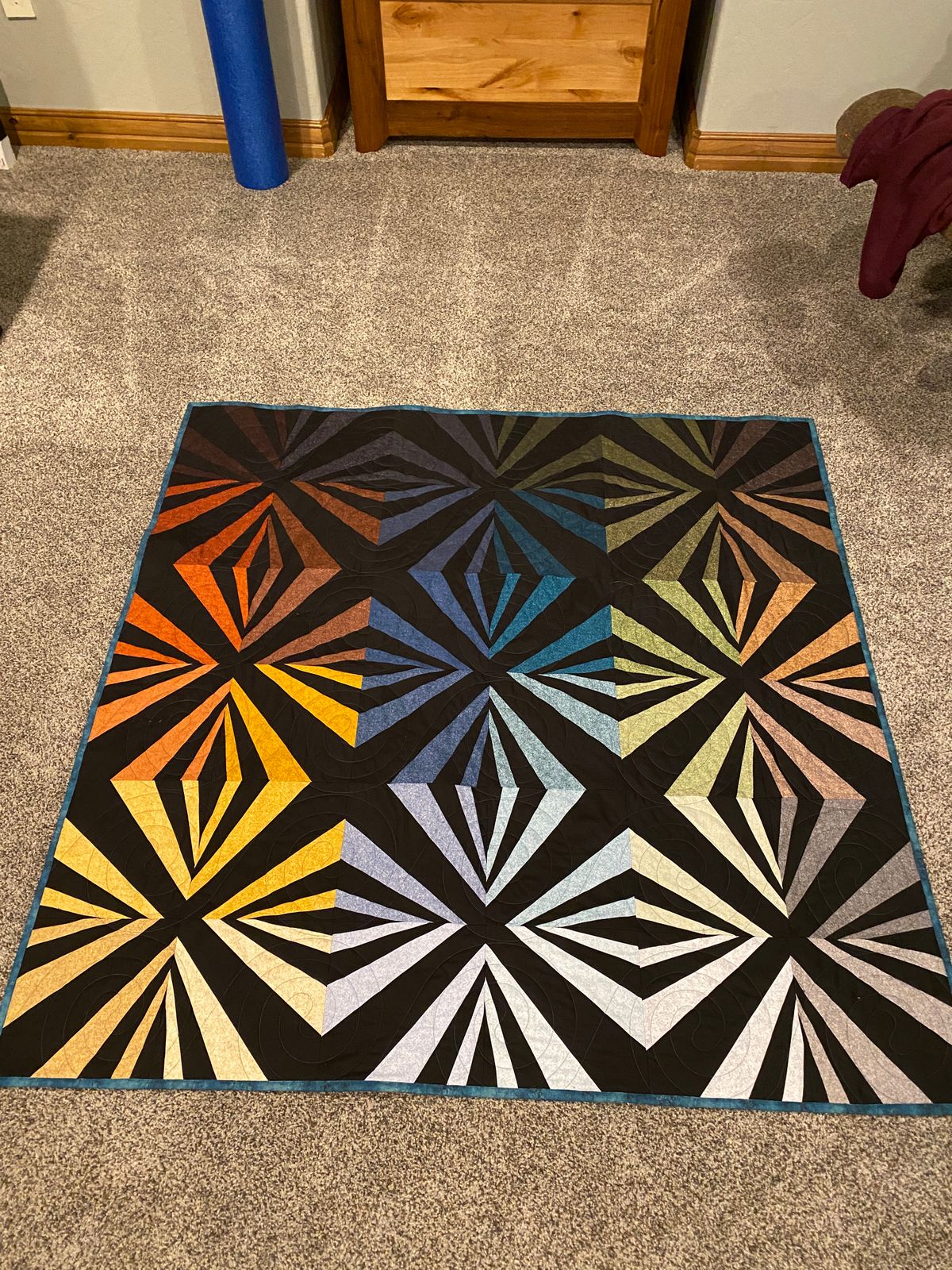 Burst Block Template for 10" Squares