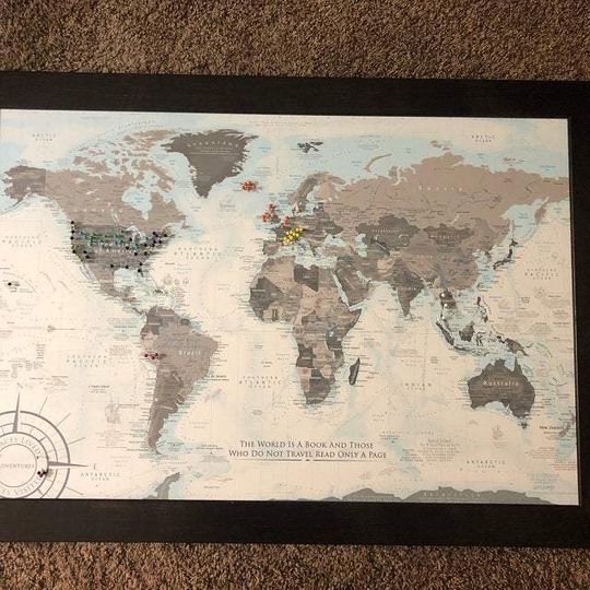World map wall art – GeoJango Maps
