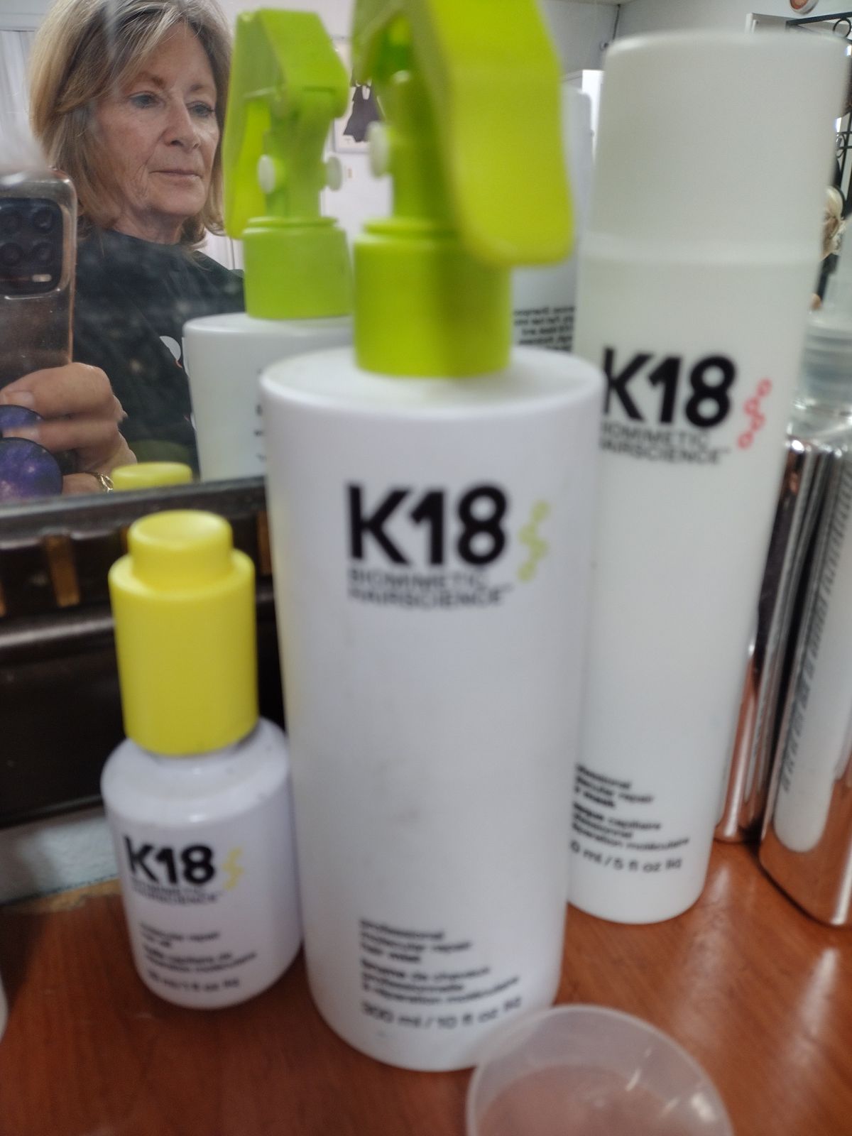 Mascarilla capilar de reparación molecular sin enjuague de tamaño completo 50 ml | K18 Cabello PRO