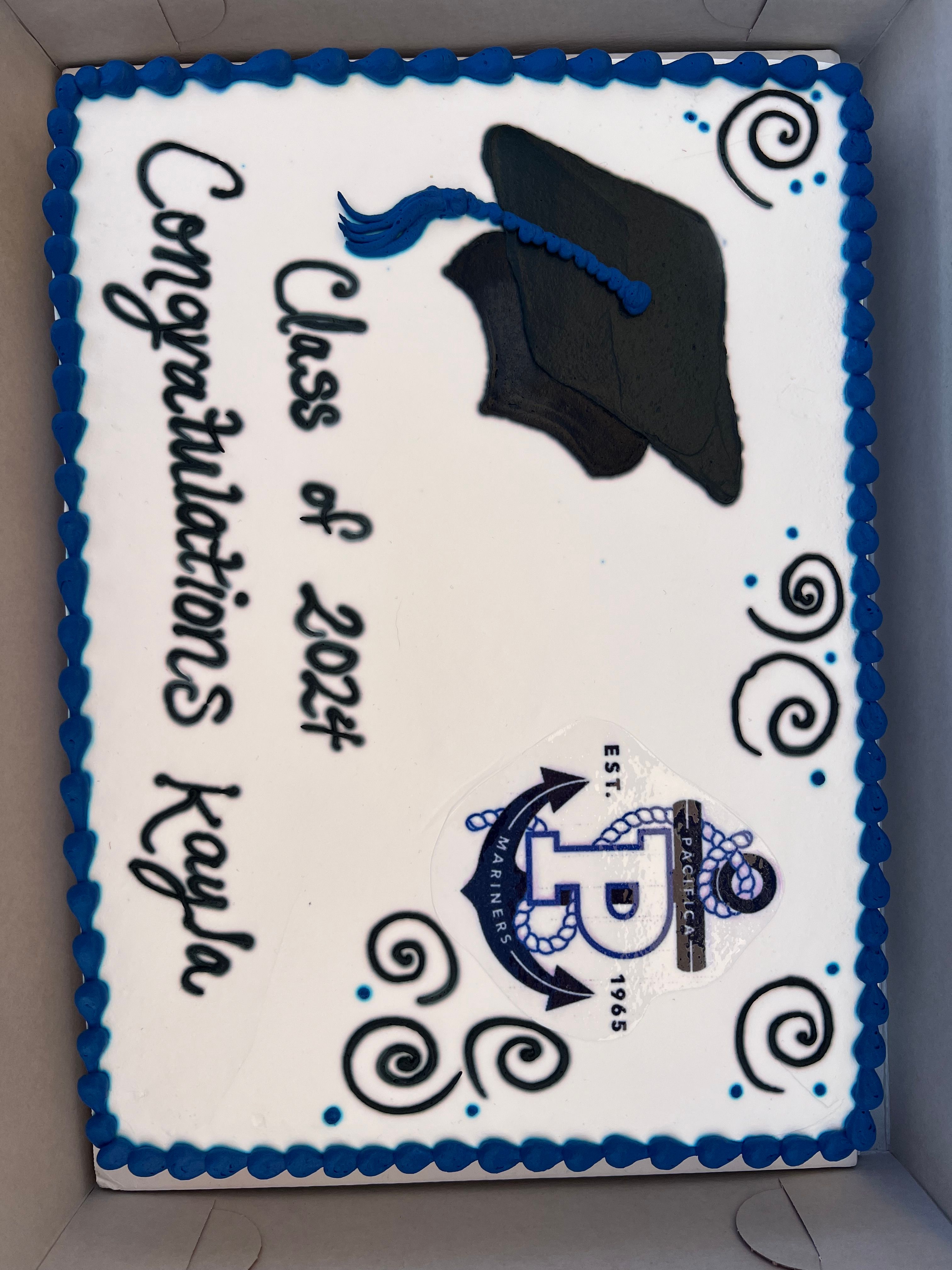 Simple Graduation Sheet Cakes