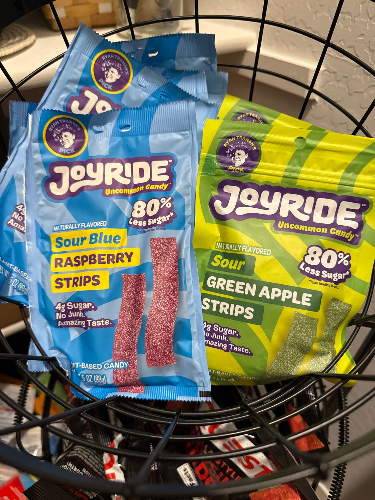 sour blue raspberry strips – JOYRIDE