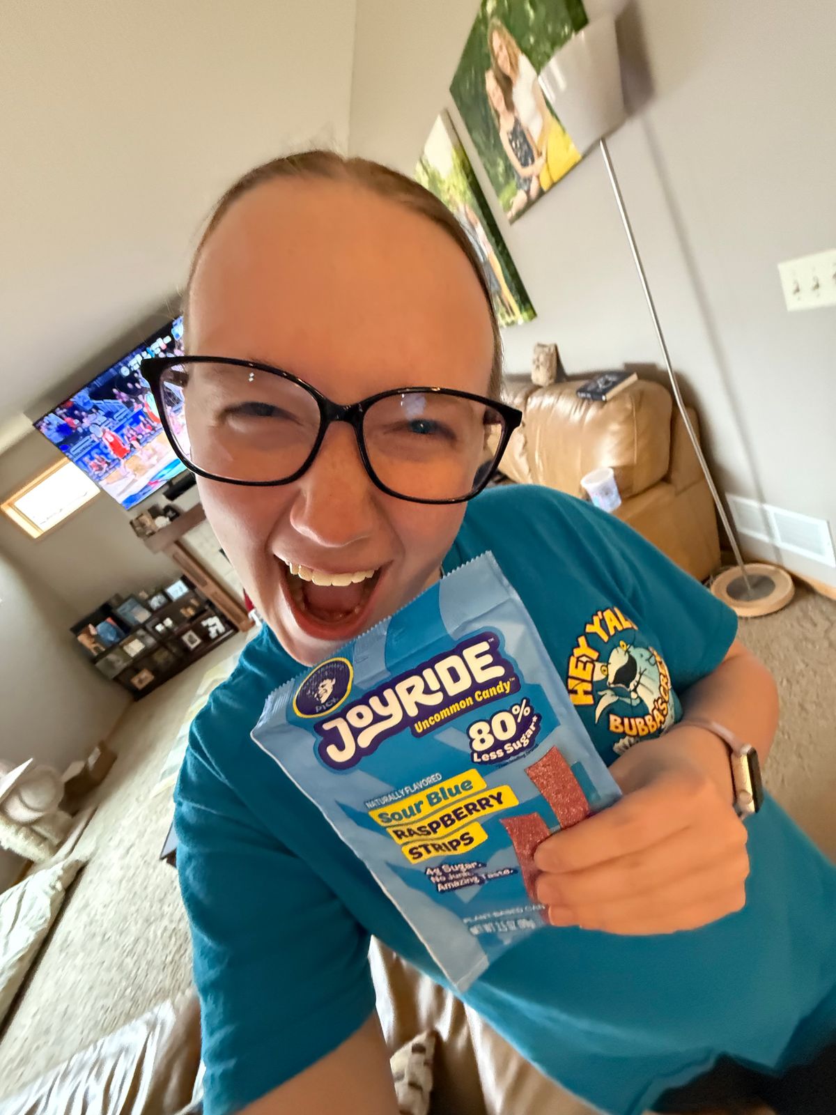 sour blue raspberry strips – JOYRIDE