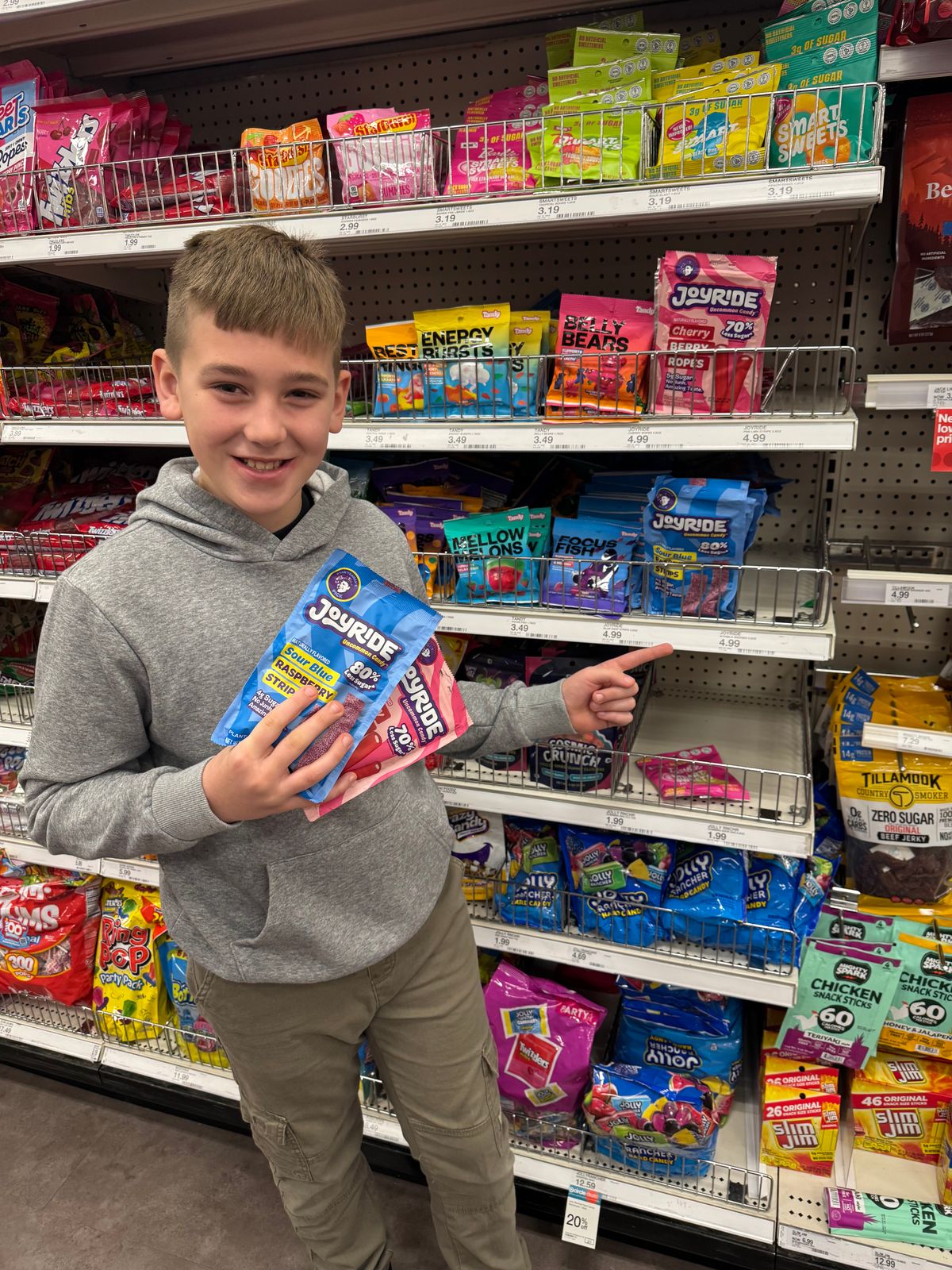 sour blue raspberry strips – JOYRIDE