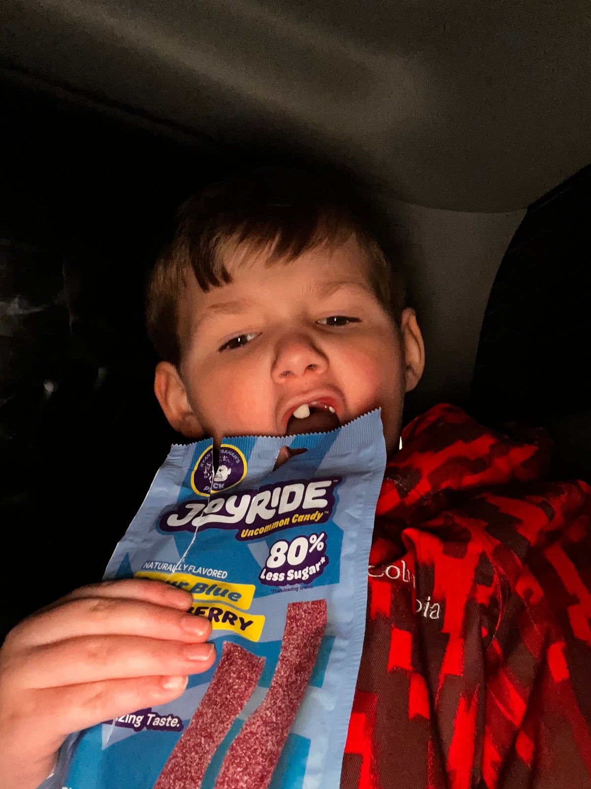 sour blue raspberry strips – JOYRIDE