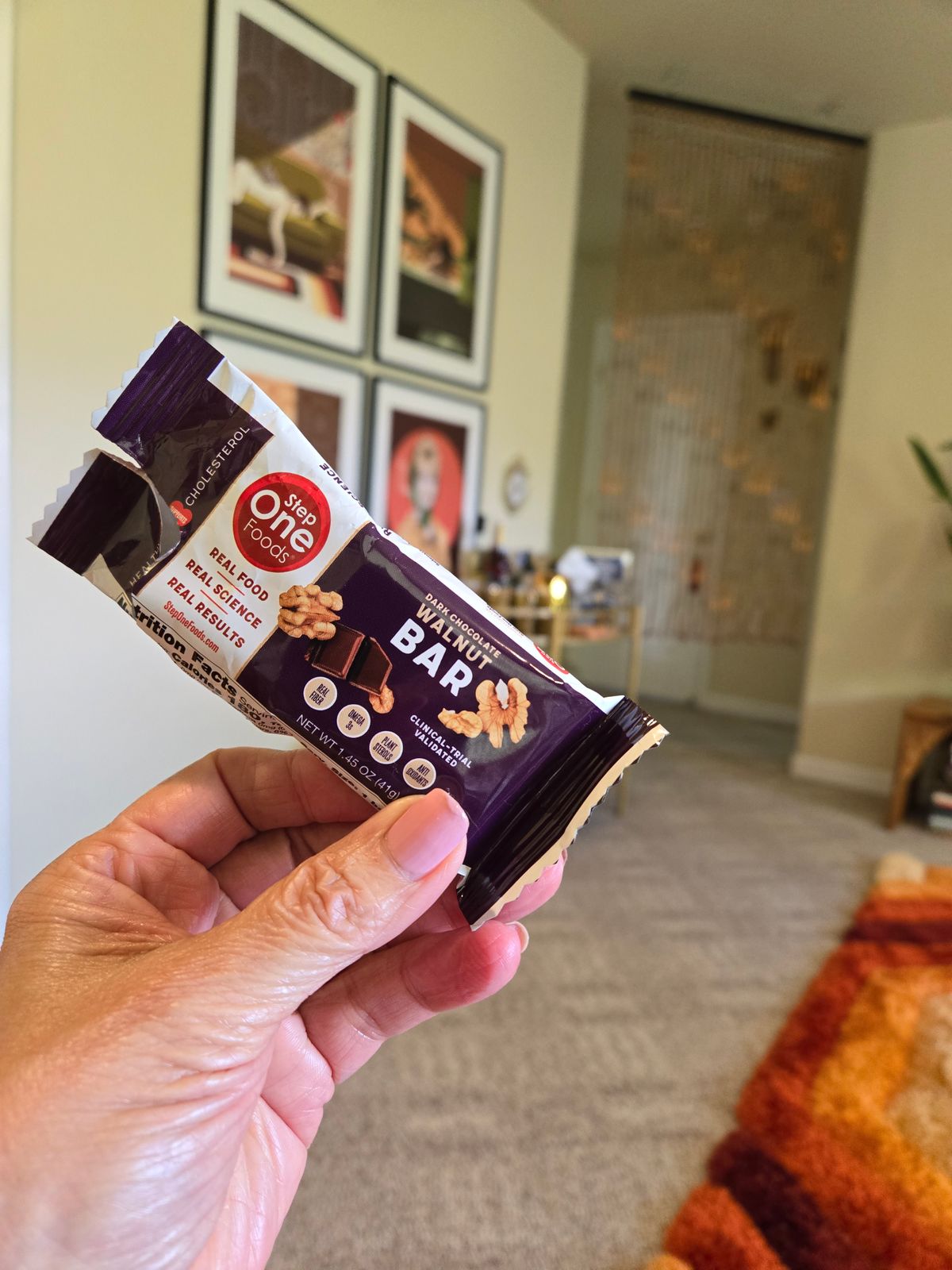 Cholesterol Lowering Bar, Dark Chocolate Walnut | Step One Foods