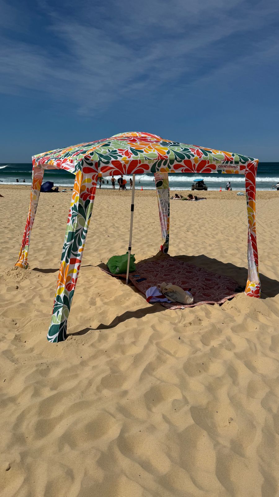 CoolCabana - The World's Best Beach Shelter 8' x 8' and 6' x 6' | UPF ...