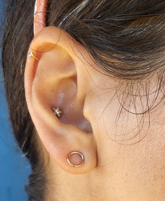 Automic Gold Open Circle Earring | Sustainable Fine Jewelry