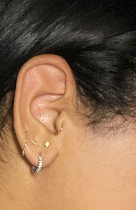 Automic Gold Chain Loop Earring | Sustainable Fine Jewelry