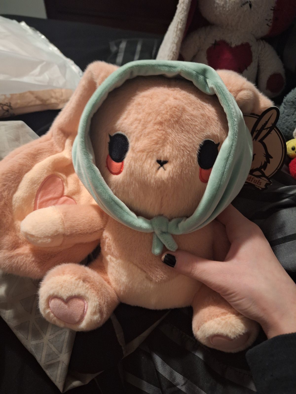 Plushie Dreadfuls - Peach Rabbit - Plush Stuffed Animal | Mysterious