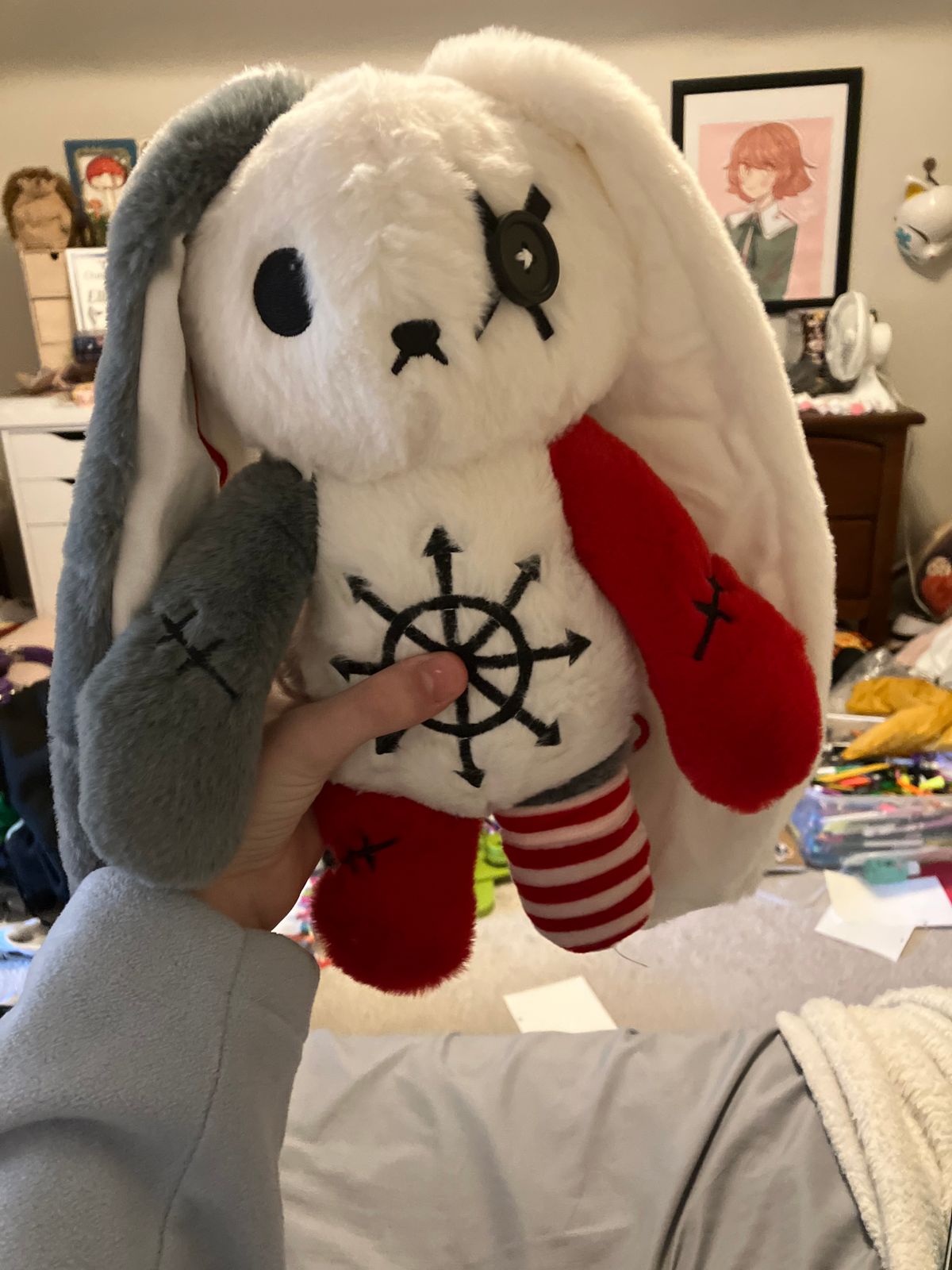 Plushie Dreadfuls - ADHD Rabbit - Plush Stuffed Animal | Mysterious