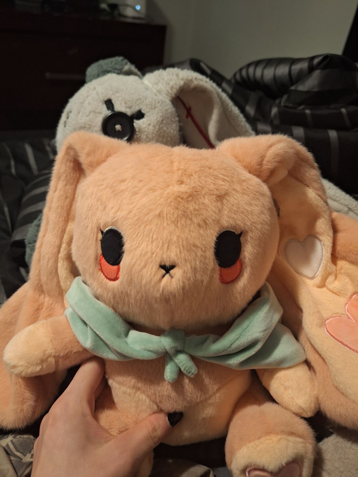 Plushie Dreadfuls - Peach Rabbit - Plush Stuffed Animal | Mysterious