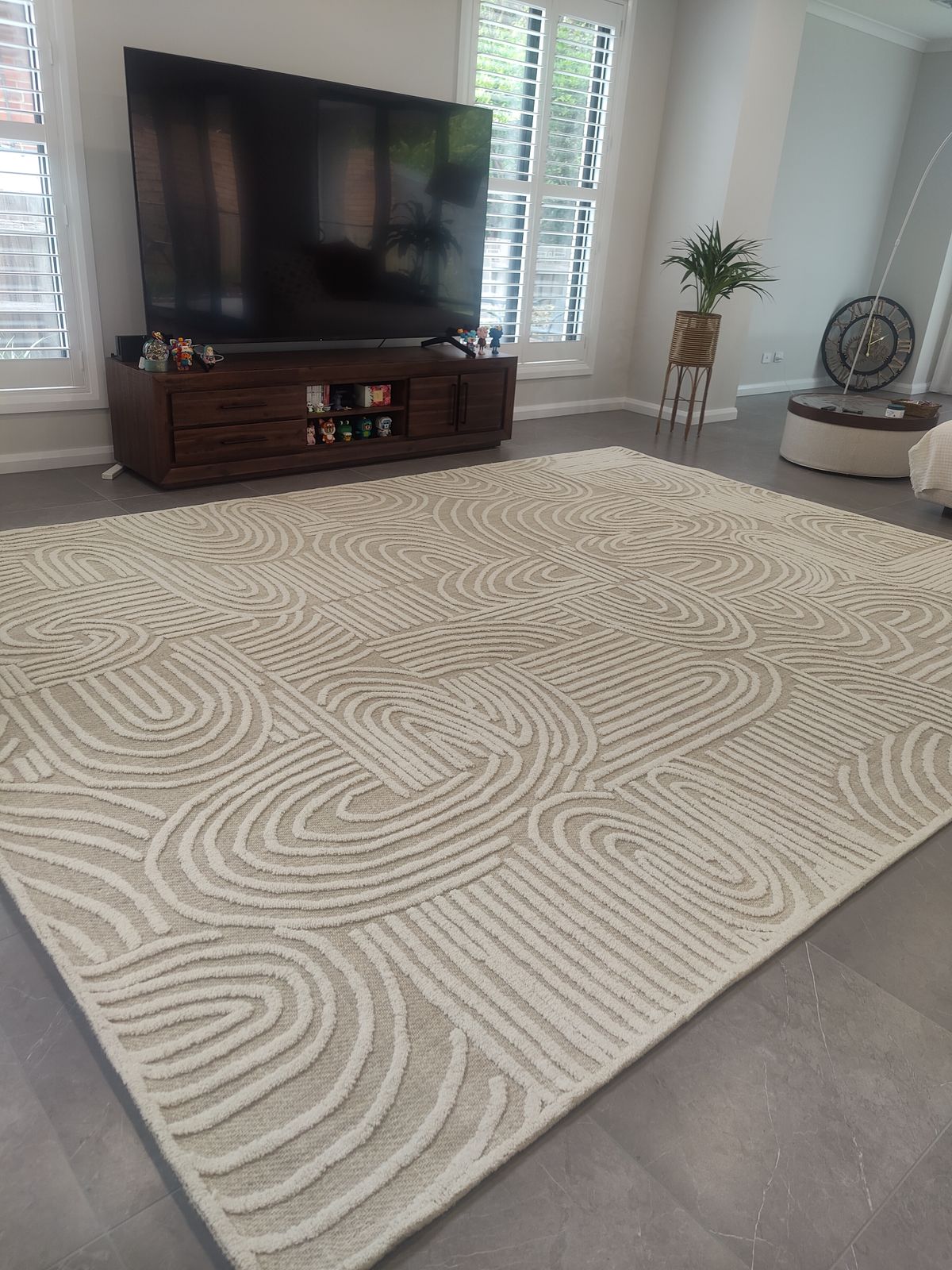 Maisie Cream And Ivory Textured Tribal Rug at Cari Kirby blog