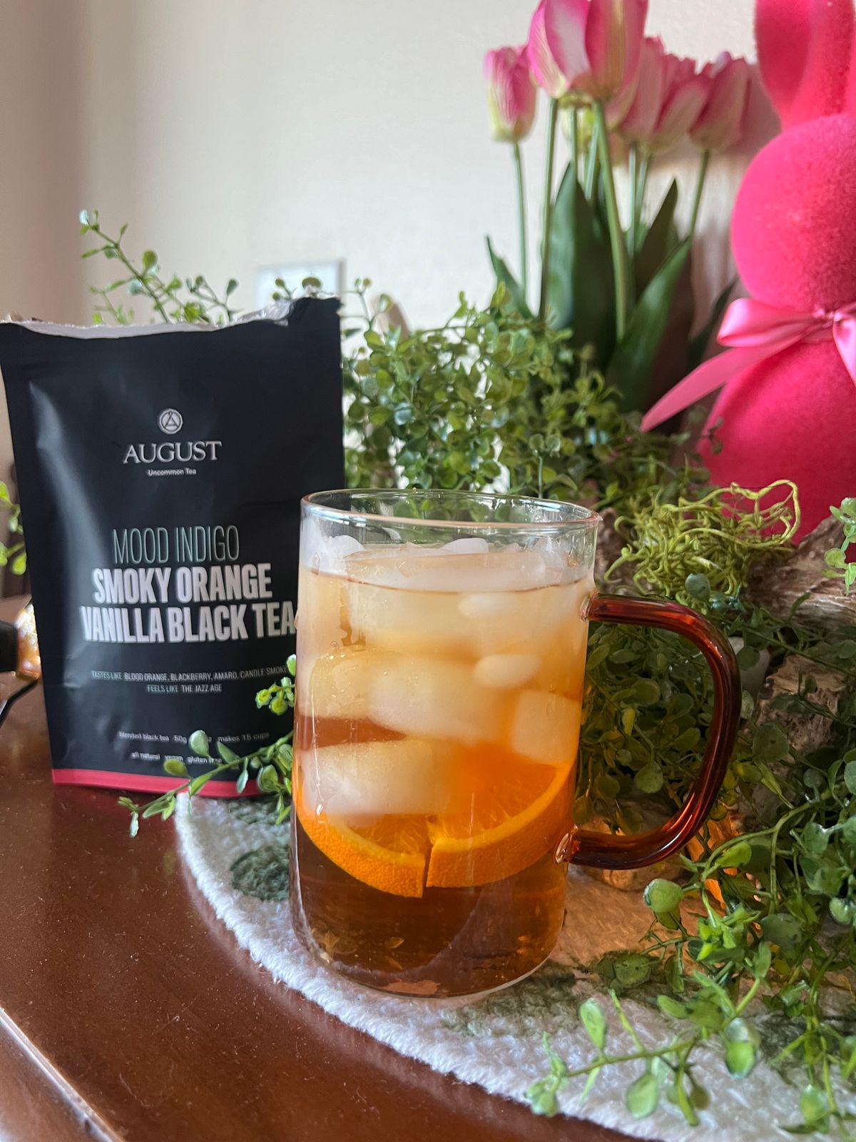 Mood Indigo: Smoky Orange Vanilla Black tea - August Uncommon Tea