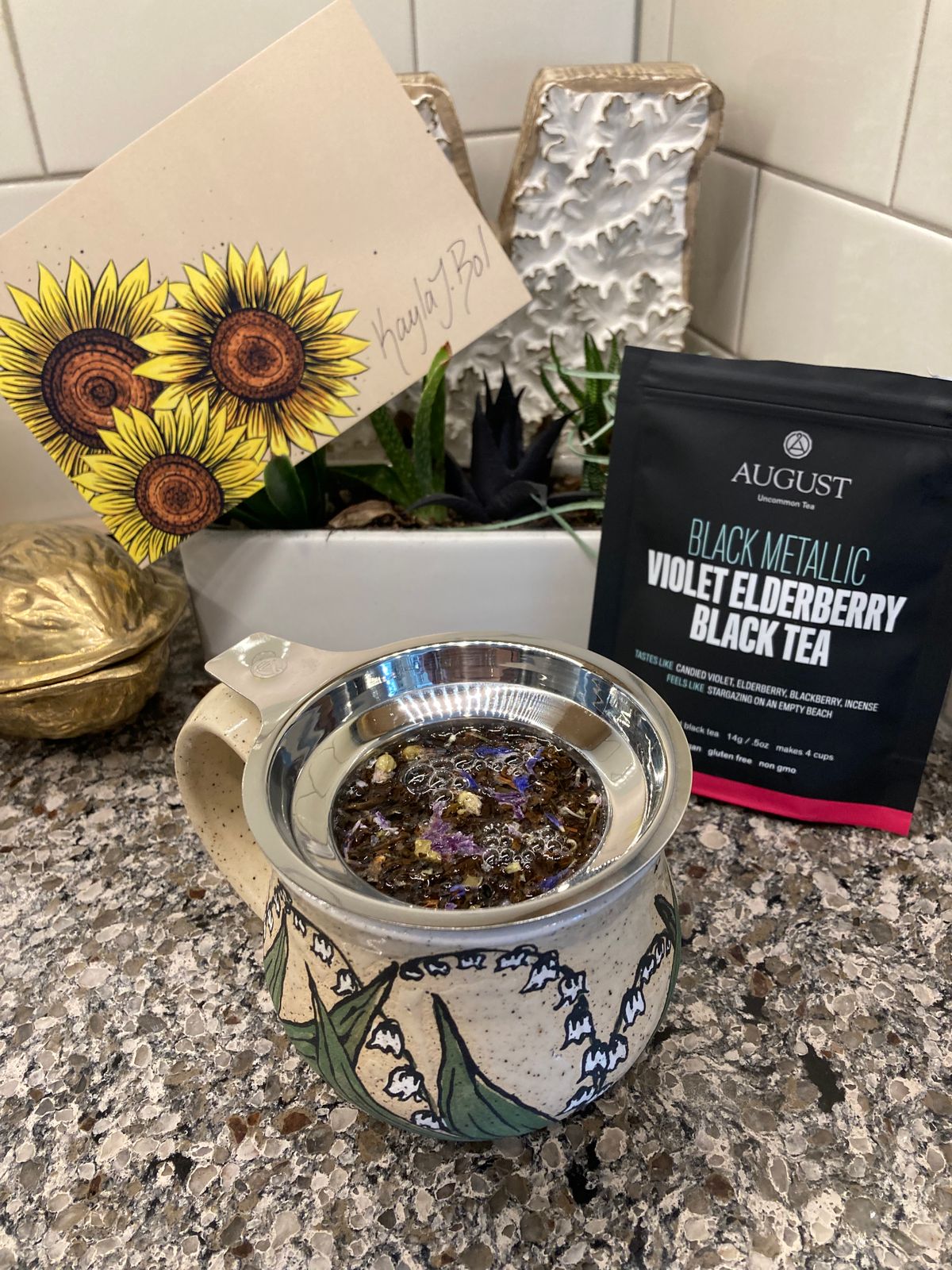 Micro Mesh Stainless Steel Tea Infuser by August Uncommon Tea