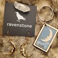 The Little Golden Moon Face Earrings – Ravenstone