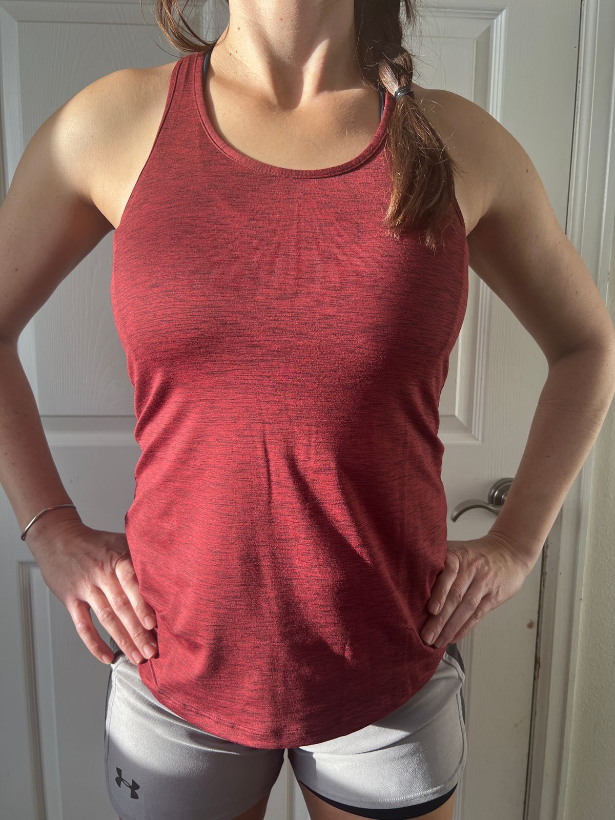 Maroon Workout Tank Top for Women - Born Primitive