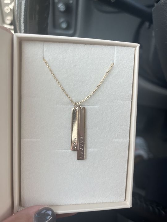 Made By Mary Ray Bar Necklace Customizable Handstamped Handmade Made By Mary