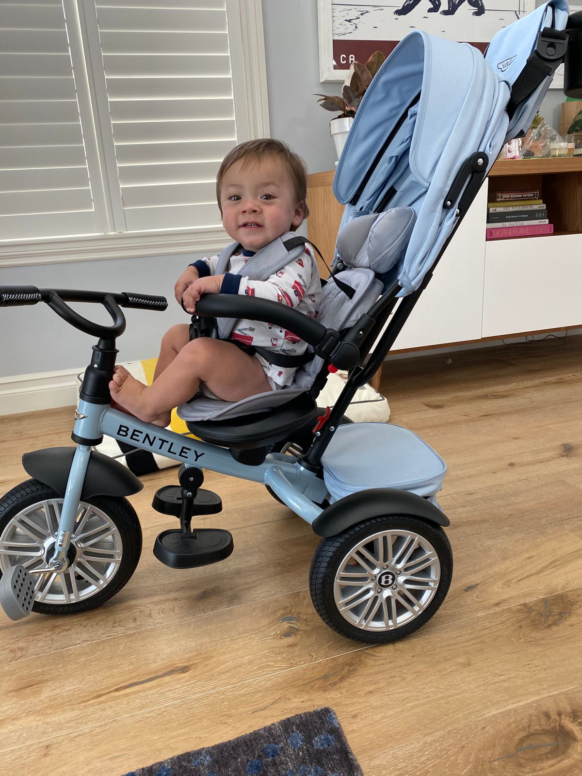 Jetstream Blue Bentley 6 in 1 Stroller Trike - LUXURY KIDS TRIKE ...