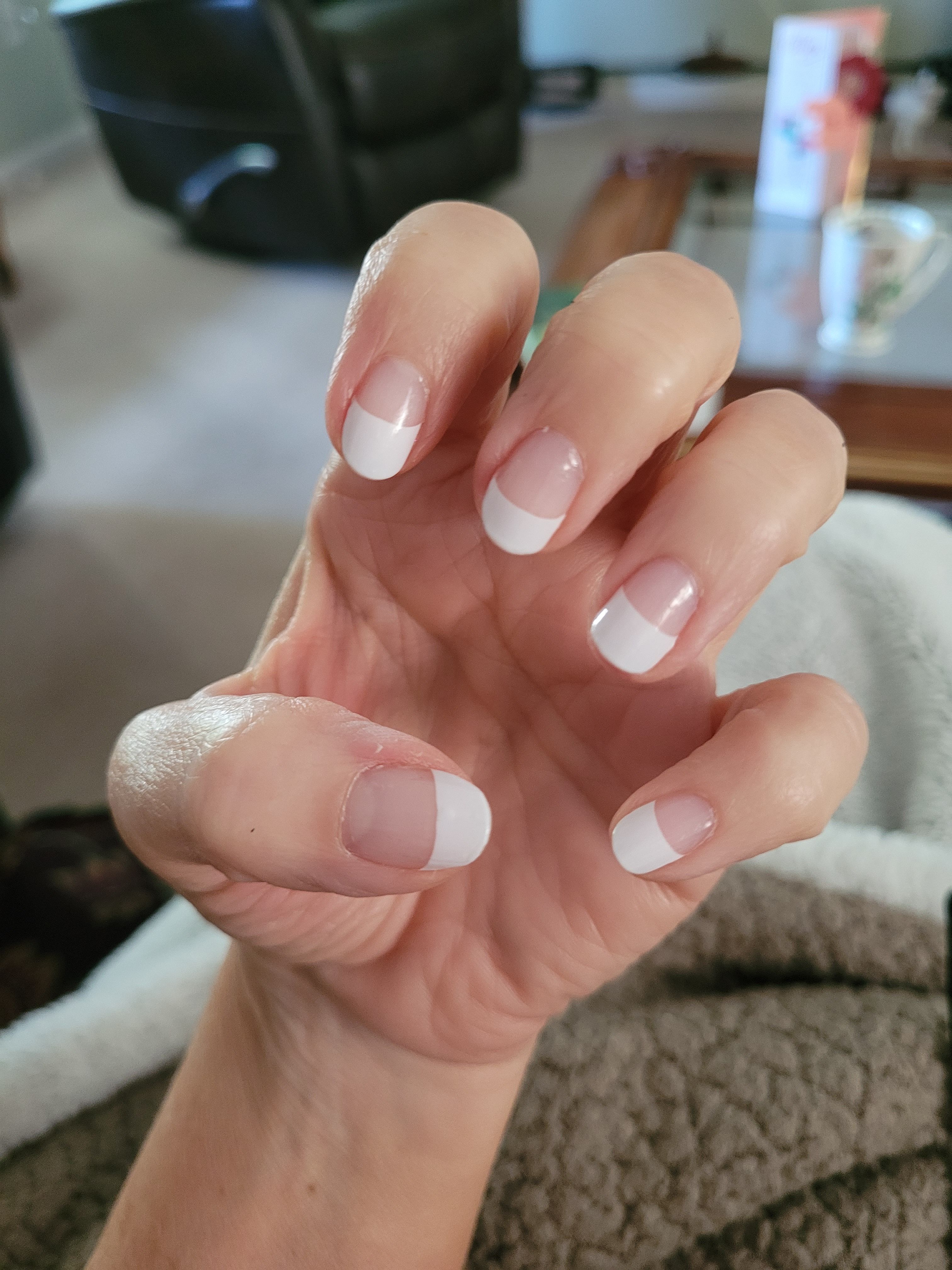 Mon Amour French tips for short nails Lily Fox