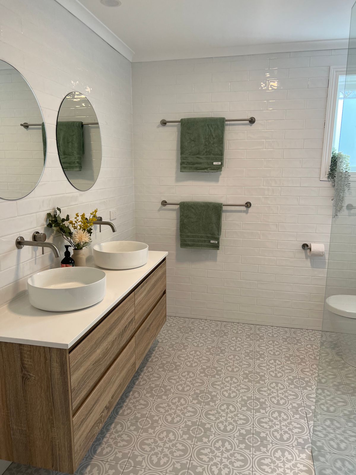 Boat Harbour Beach Terracotta Encaustic Look Hexagon Tile | TileCloud