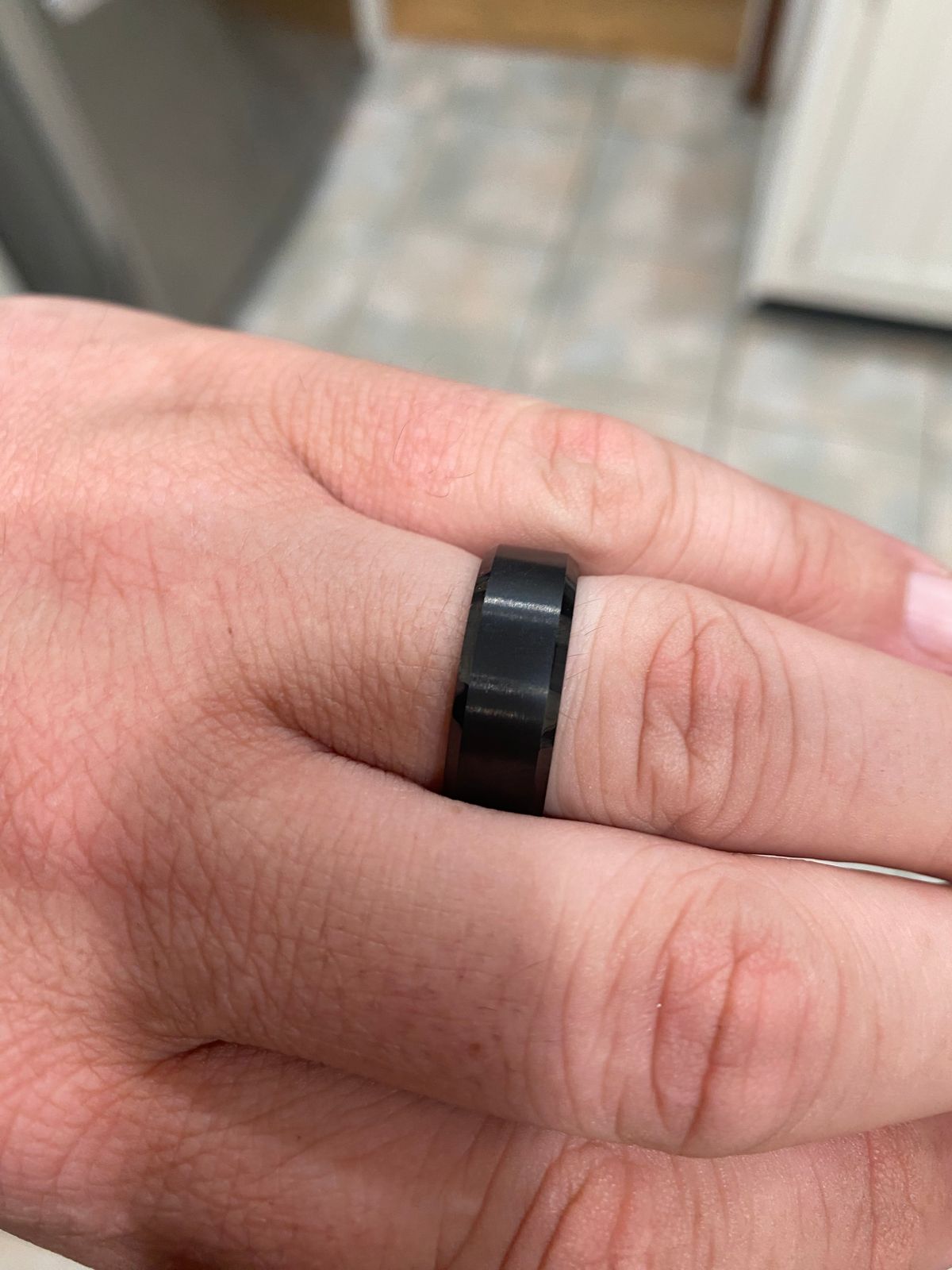 Ridge | Forged In Nature Collection | Mopane Wood Beveled Ring - Ridge EU